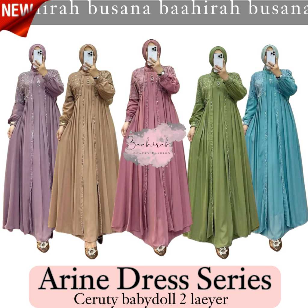 Jual Fenta DRESS Impor Terbaru Gamis Ceruty Babydoll Fullpuring MIX ...