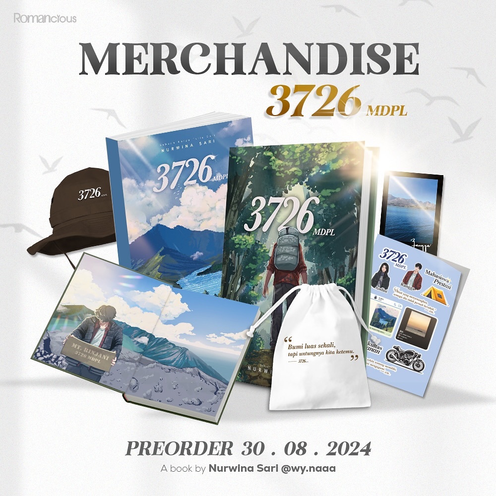 Jual Novel 3726 MDPL + Nurwina Sari Romancious READY STOK | Shopee Indonesia