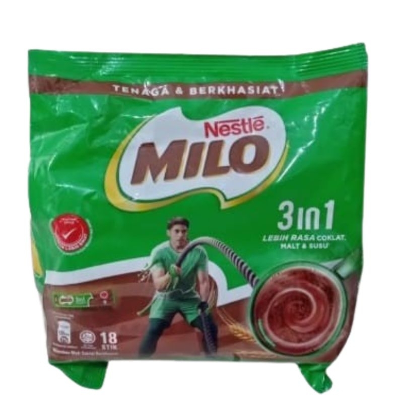 Jual milo 3 in 1 malaysia original ( 18 sachet ) | Shopee Indonesia