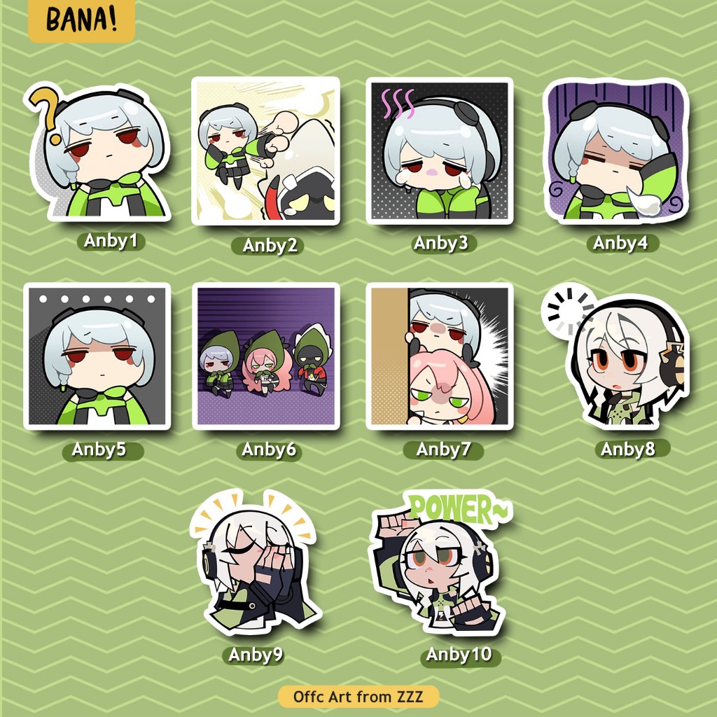Jual Stiker ZZZ ANBY Zenless Zone Zero Waterproof Anime Bijian | BANA ...
