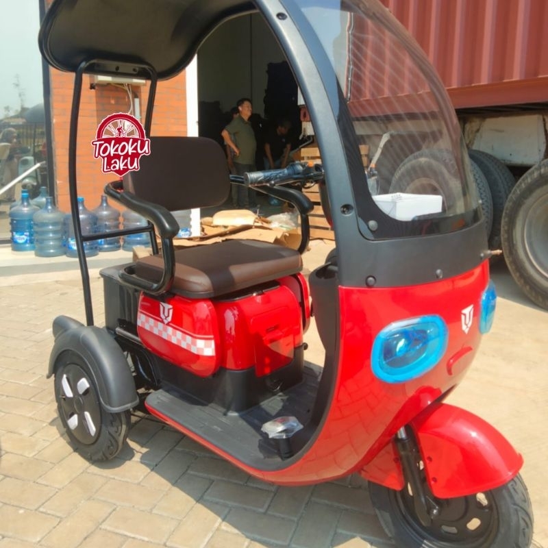 Jual SEPEDA LISTRIK RODA 3 ATAP TORA YORU GARANSI ORIGINAL AKI | Shopee ...