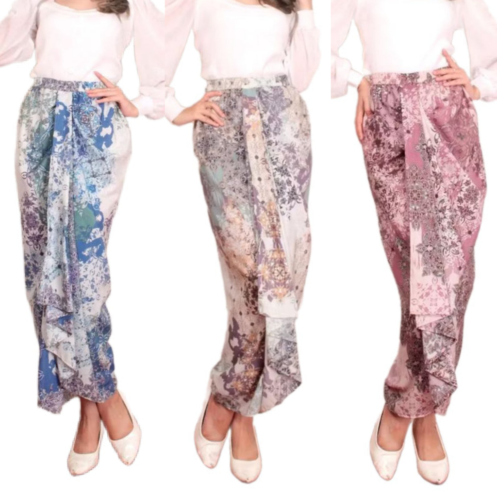 Jual Rok rempel batik floral / rok batik modern / rok span / rok batik ...