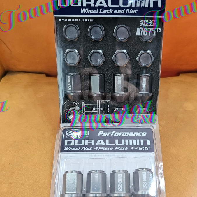 Jual Enkei Duralumin Wheel Lock & Nut ORIGINAL (Mur Baut Racing Lug Nut ...