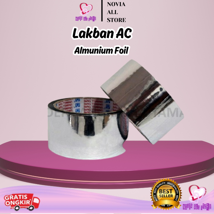 Jual Lakban Silver Almunium Foil Lakban AC Isolasi Foil | Shopee Indonesia