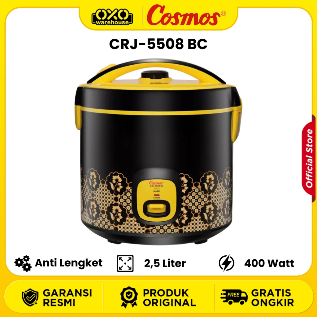 Jual COSMOS Rice Cooker CRJ-5508 BC Magicom 2.5 L Anti LengketGaransi ...