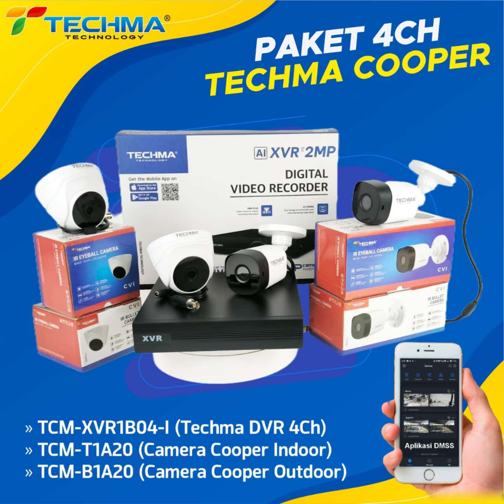 Jual PAKET MURCE - TECHMA COOPER Infrared 2.0MP [Garansi Resmi DAHUA ...