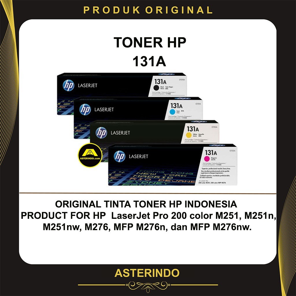 Jual Toner HP 131A Tinta Cartridge Printer Laserjet Black Cyan Magenta ...