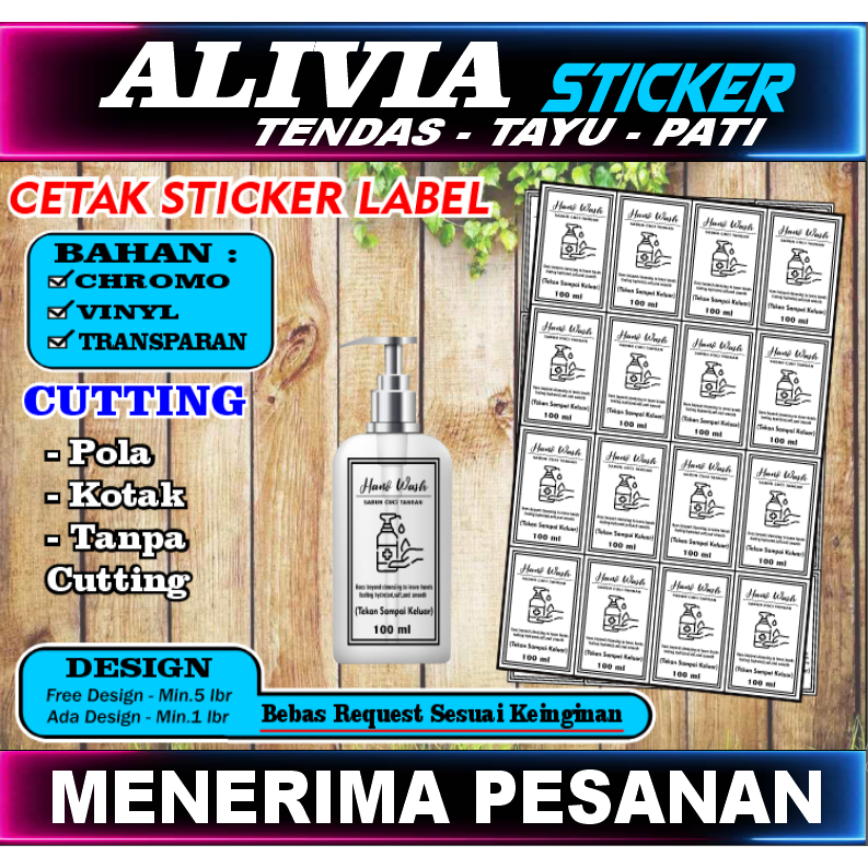 Jual Stiker Chromo-Stiker Label-Stiker Transparan-Stiker Cutting-Stiker ...