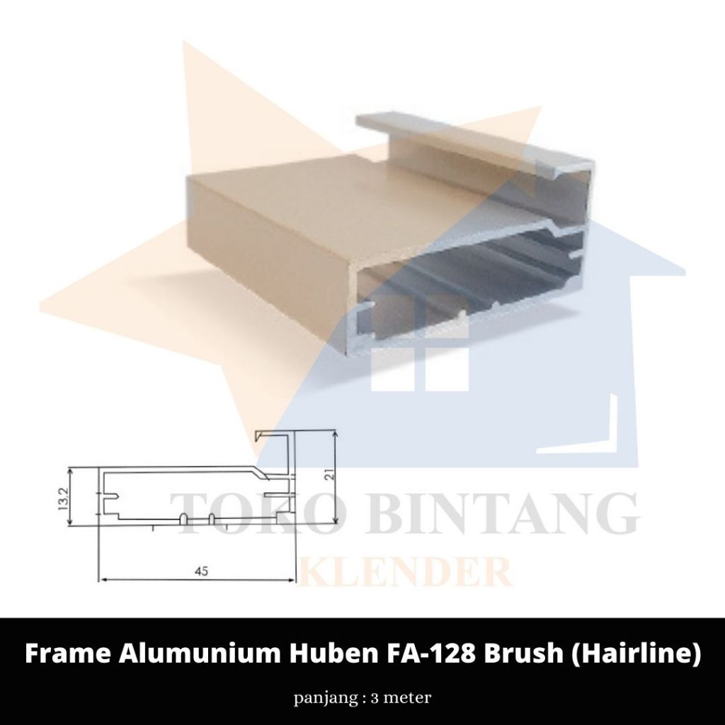 Jual Frame Aluminium Huben FA 128 Brush (Hairline) | Shopee Indonesia