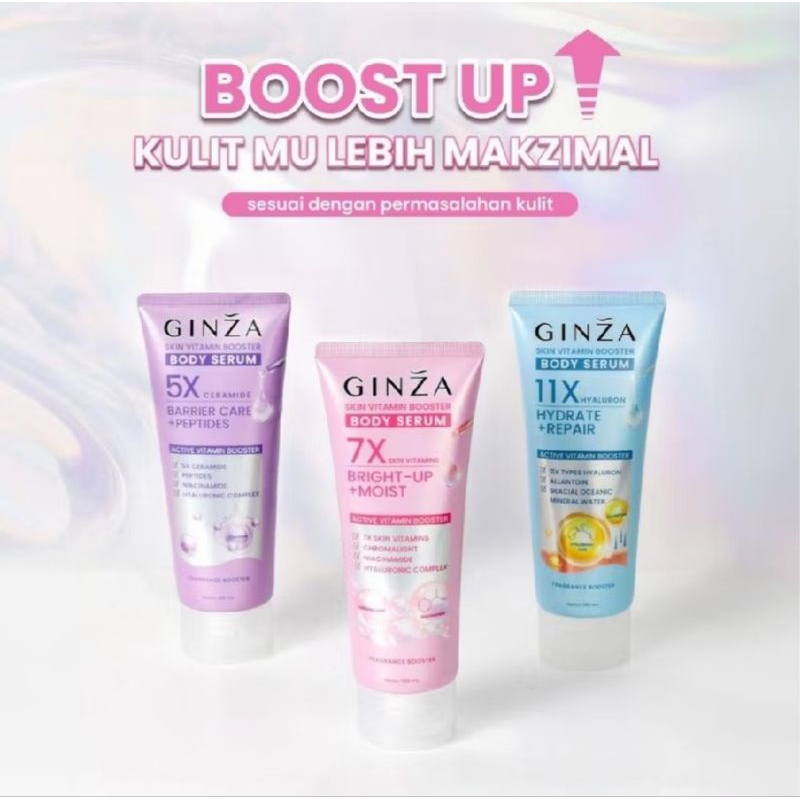 Jual Ginza Skin Vitamin Booster Body Serum & Ginza Magic Colour Lip Serum 4,5 ML | Shopee Indonesia