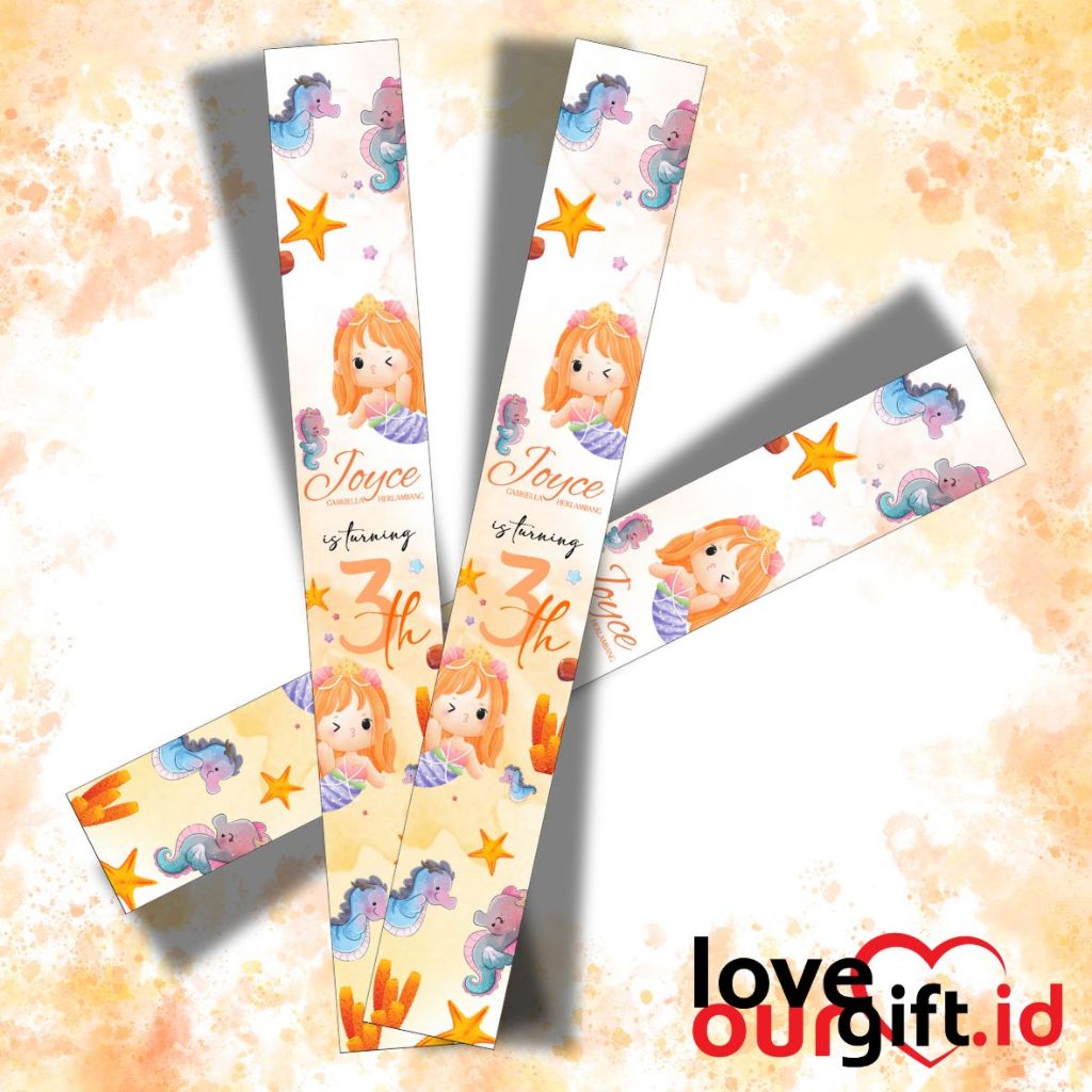 Jual Label Sleeve Paper Belt Custom Logo FREE DESAIN | Kemasan Produk ...