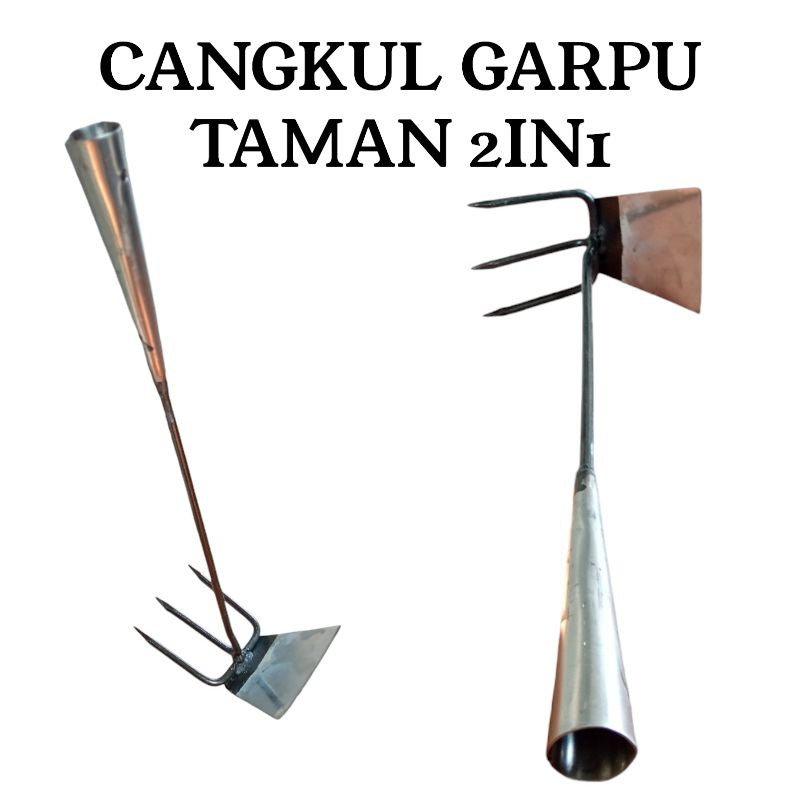 Jual cangkul garuk 2in1 / cangkul garpu tanaman 2in1/ pacul garuk ...