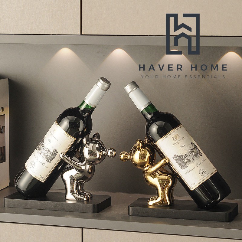Jual Rak Botol Anggur Minuman Bottle Rack Wine Holder Dekorasi Meja Bar ...