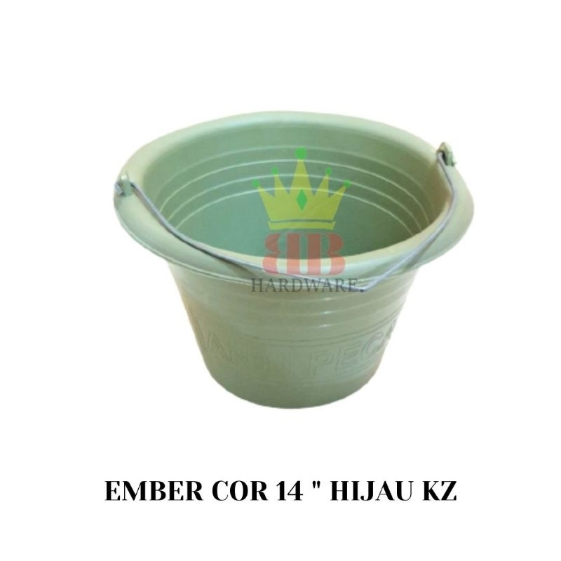 Jual EMBER COR HIJAU 14 INCH / EMBER TUKANG | Shopee Indonesia