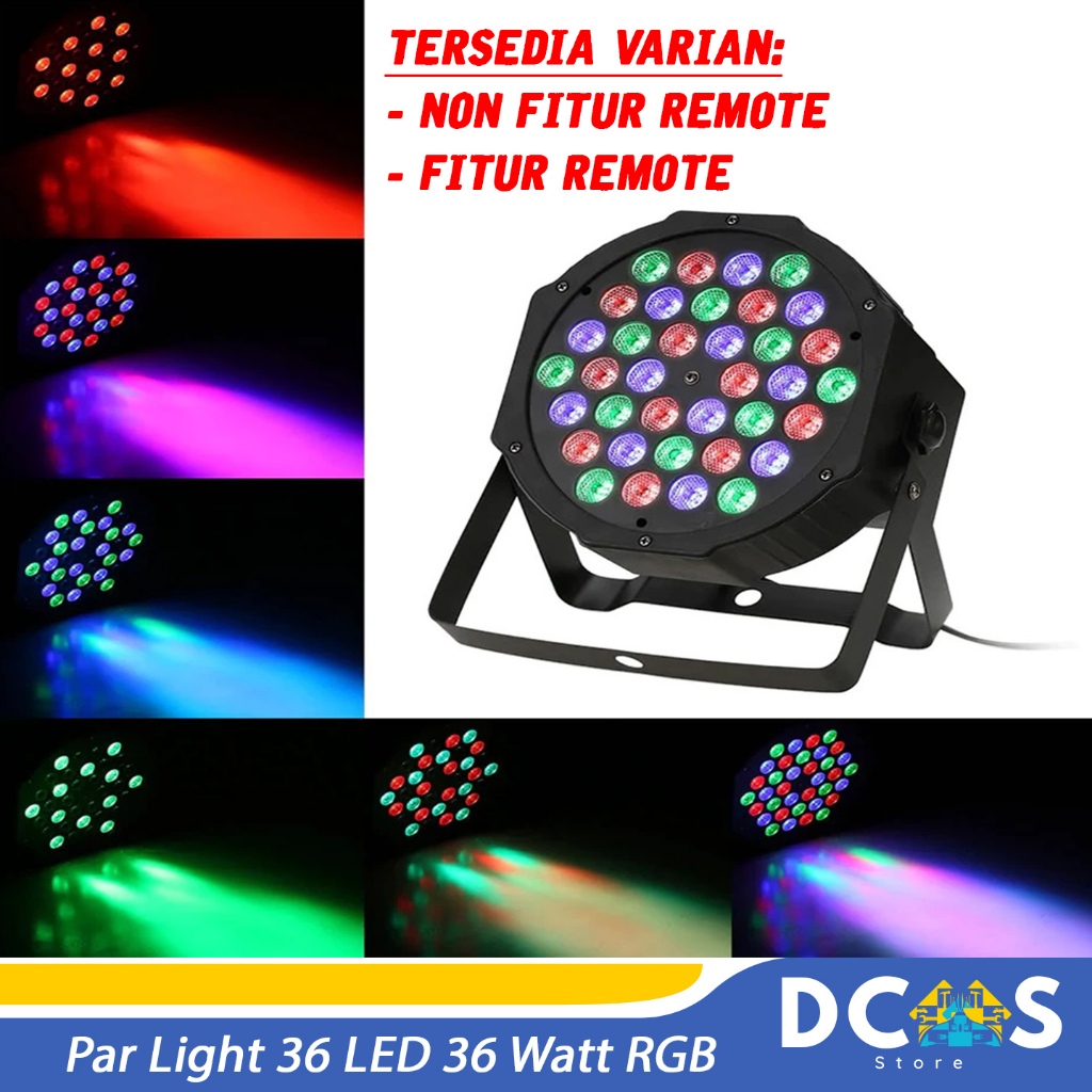 Jual Par Light 36 LED RGB Mini Flat Stage /Lampu Panggung /LED MINI PAR ...