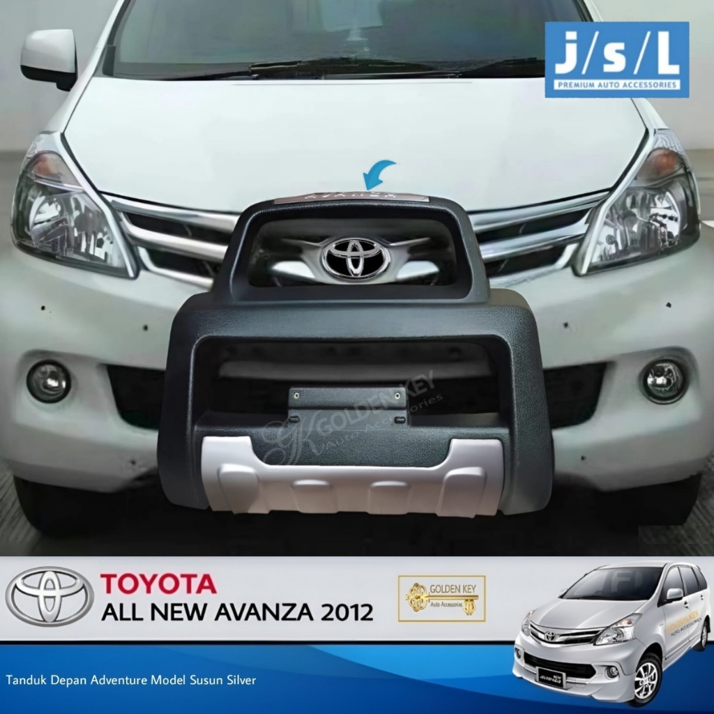 Jual JSL Tanduk Depan All New Avanza 2012 Front Bumper Guard Model ...