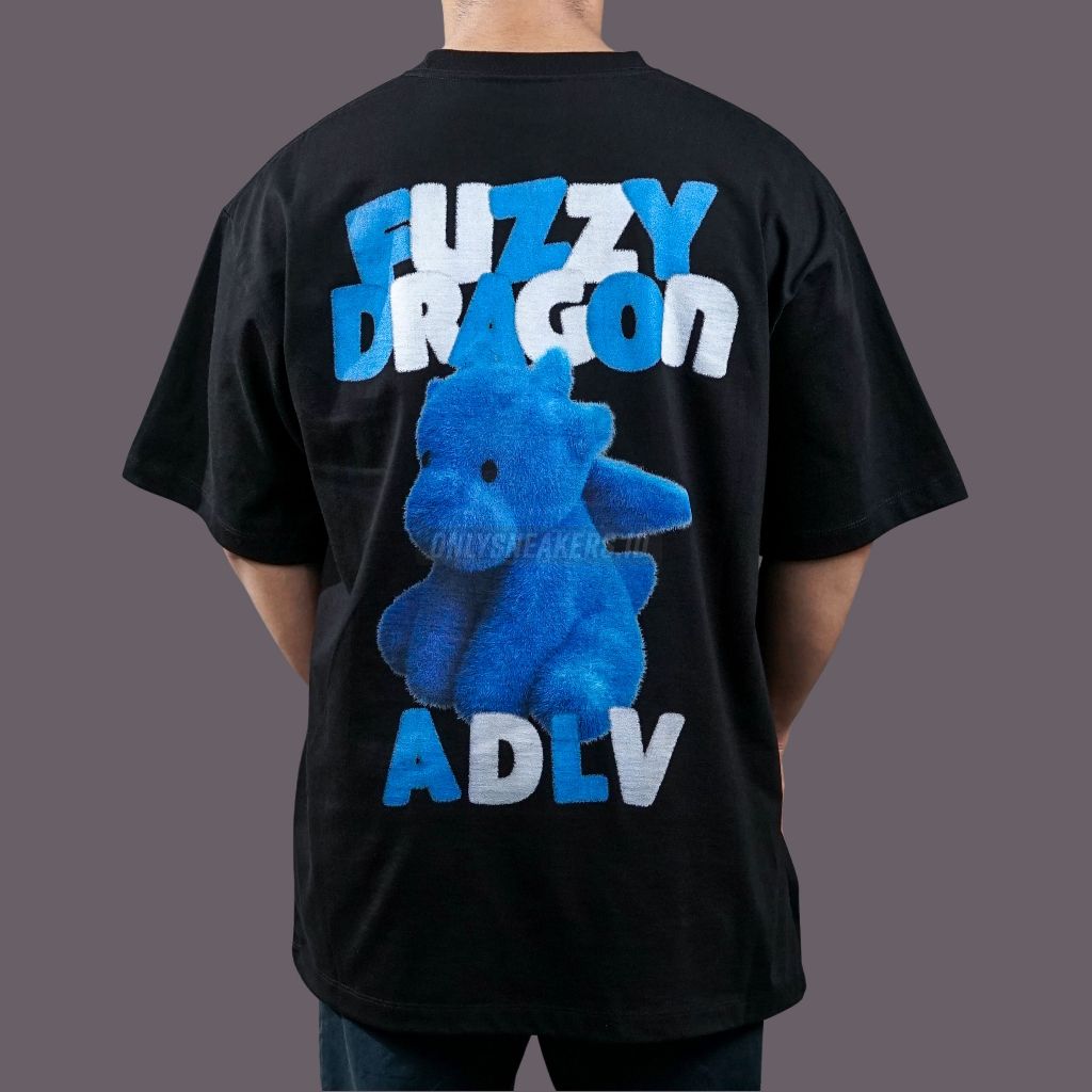Jual ADLV FUZZY FONT DRAGON BLACK TEE (100% AUTHENTIC) | Shopee Indonesia