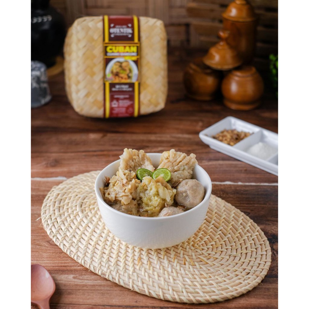 Jual 4Porsi Cuanki CUBAN Bandung Frozen kemasan Besek Batagor Bakso ...