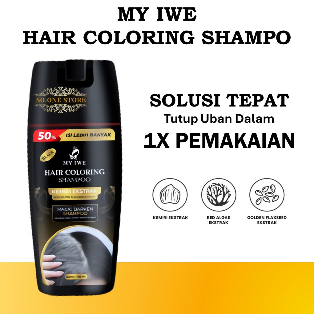 Jual Sampo Anti Uban My Iwe Shampoo Pewarna Rambut Penghitam Uban Myiwe ...