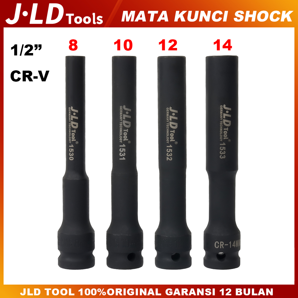 Jual JLD 1/2" Mata Kunci Shock Extra Panjang 130mm Impact Kunci Socket Impact sok Impact wrench ...