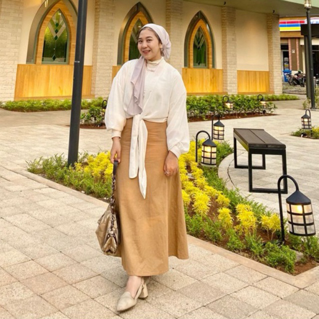 Jual Zara Skirt MIDI // Rok A line // Rok Kerja // Rok Basic Set ROMPI ...