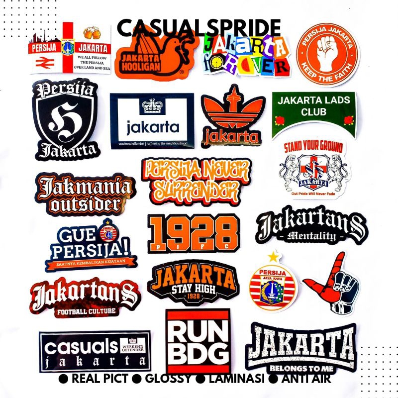 Jual Sticker Persija Jakarta The Jack Mania Macan Kemayoran Ultras ...