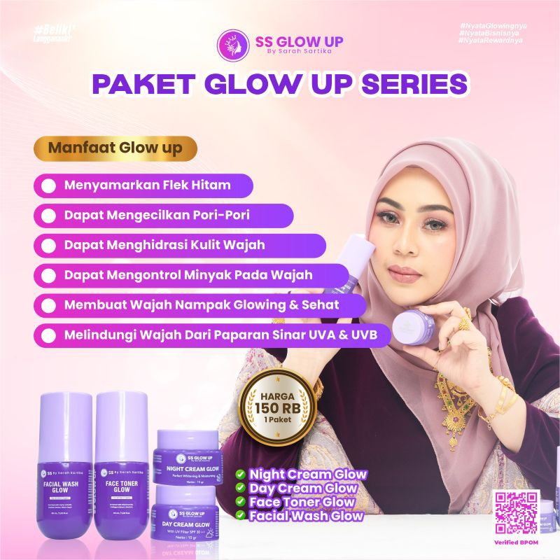 Jual SS GLOWUP NEW PACKING by Sarah Sartika FREE GIFT | Shopee Indonesia
