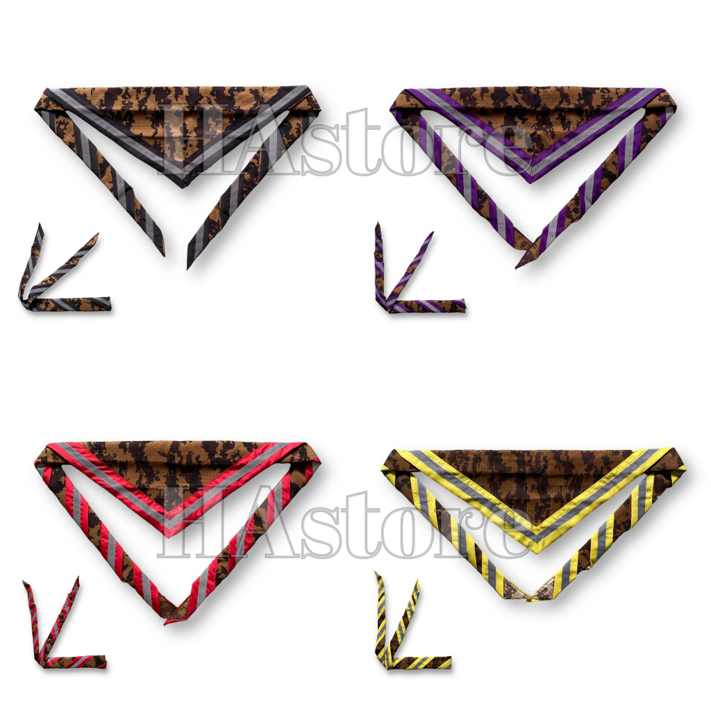 Jual Scraf Loreng pramuka menyala Scraft Scarf Scout Syal kegiatan ...