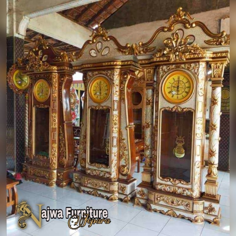 Jual LEMARI JAM HIAS MEWAH ALMARI JAM UKIR MEWAH JAM DINDING BERBUNYI ...