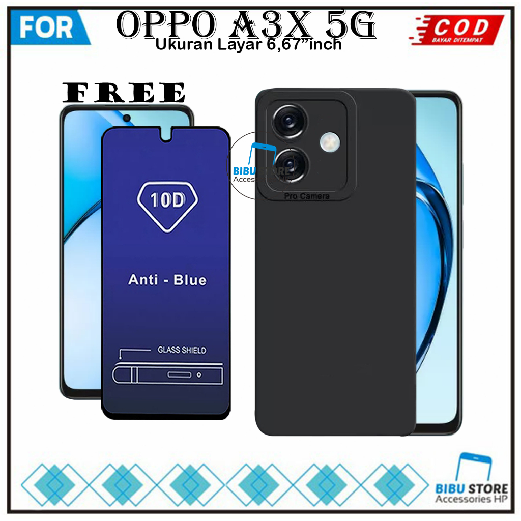 Jual Promo Paket 2in1 Case Oppo A3x A3 A3 Pro Softcase Sockproof ...