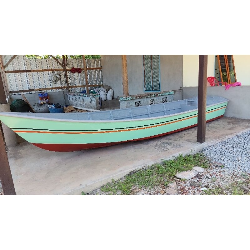 Jual Kapal Perahu Fiberglass Model Sampan Boat 5 Meter X 1,3 NEW Std ...