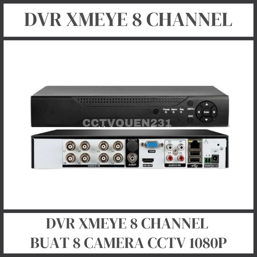 Jual DVR XMEYE 8 CHANNEL 8 PORT 6 IN 1HYBRID | Shopee Indonesia