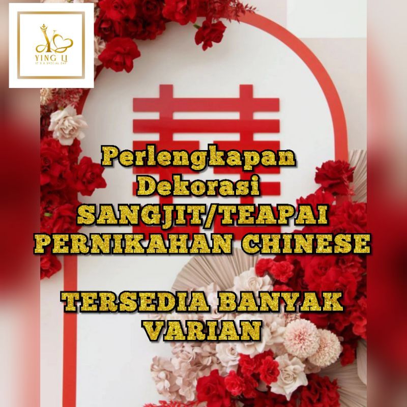 Jual PERLENGKAPAN WEDDING SANGJIT TEPAI SHUANG XI 双喜 / DOUBLE HAPPINESS ...