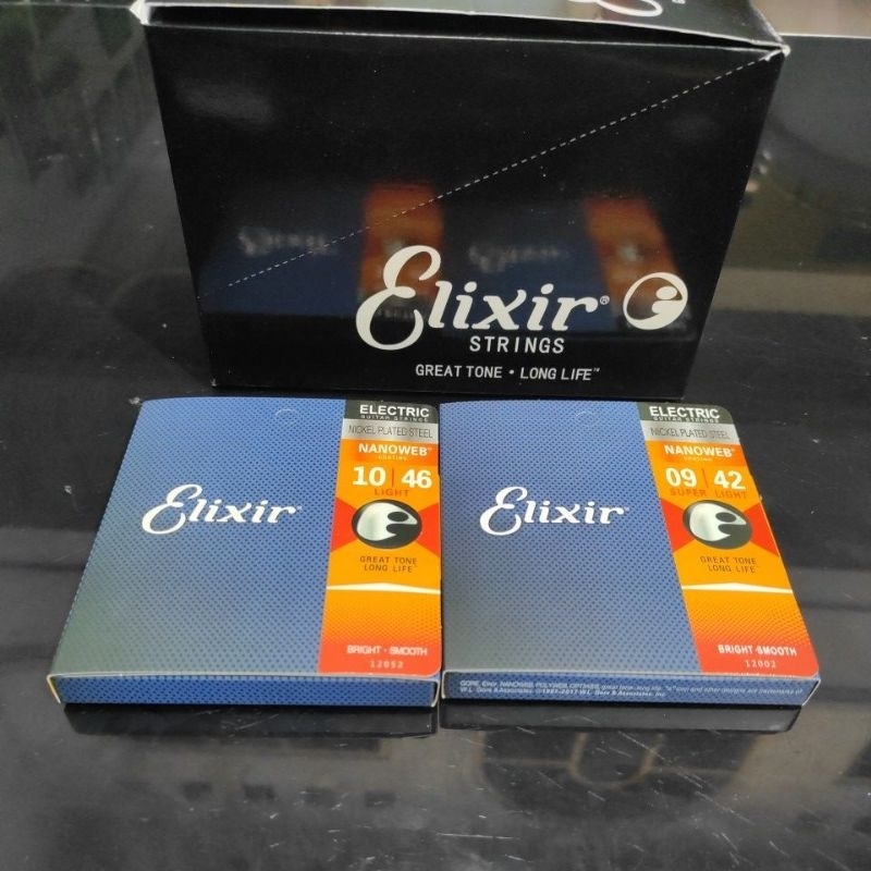 Jual Senar Elixir Elektrik NANOWEB Ukuran 09 - 42 dan 10 - 46, Nickel ...