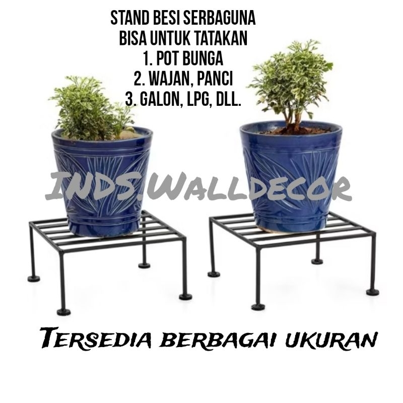 Jual Stand Standing Tatakan Pot Bunga Besi Serbaguna Murah | Shopee ...