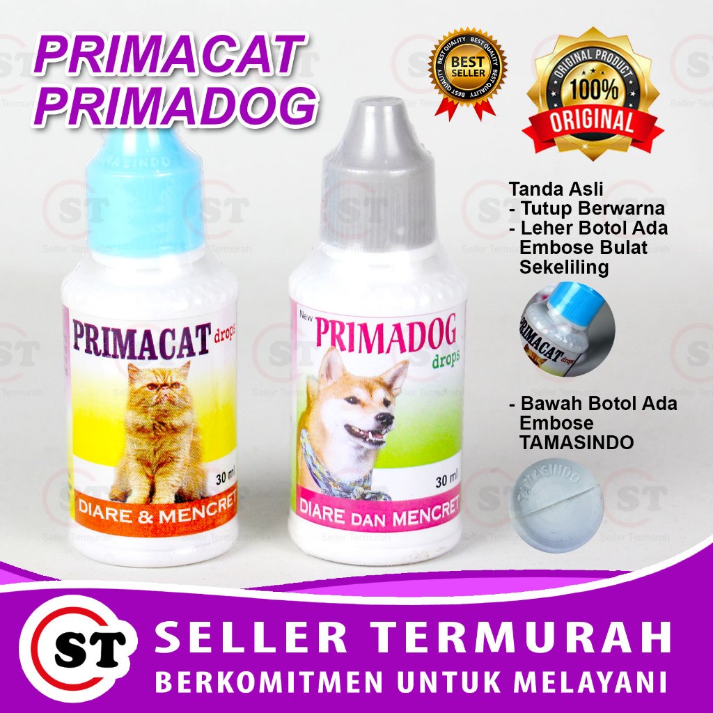 Jual Primacat 30ml Obat Diare Kucing Obat Mencret Kucing Vitamin Pencernaan Kucing Anti Diare ...