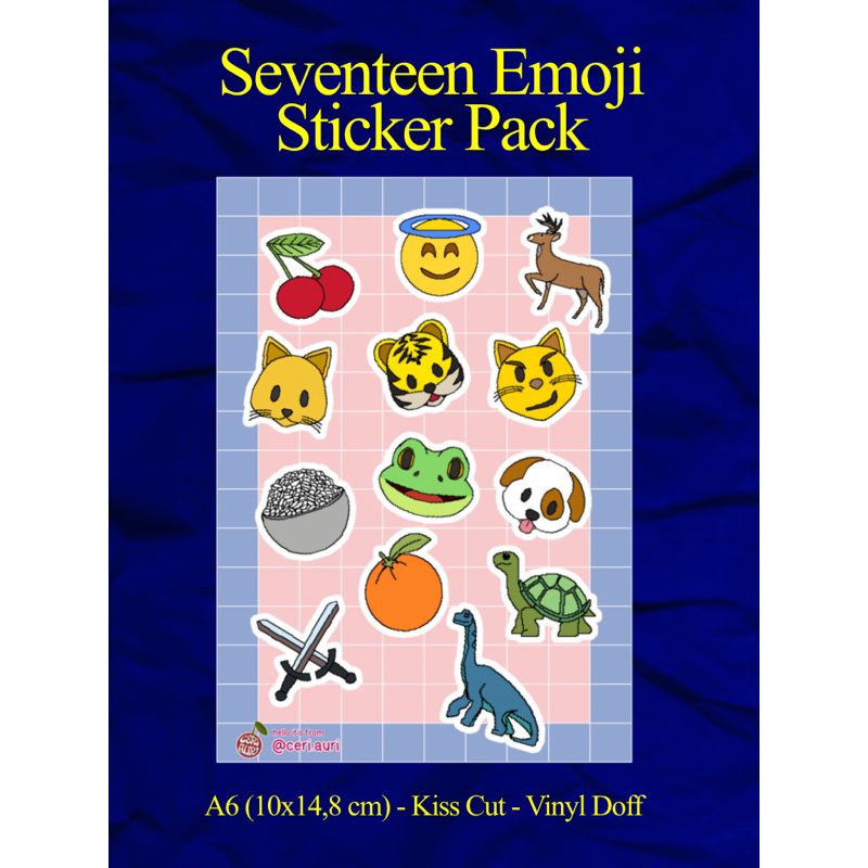 Jual Seventeen Emoji Sticker Stiker pack | Shopee Indonesia