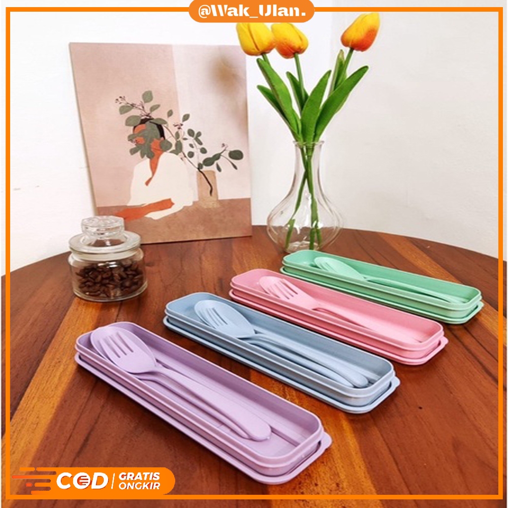 Jual SENDOK JERAMI Set L4 Sumpit Garpu Alat makan Dapur Souvenir ...