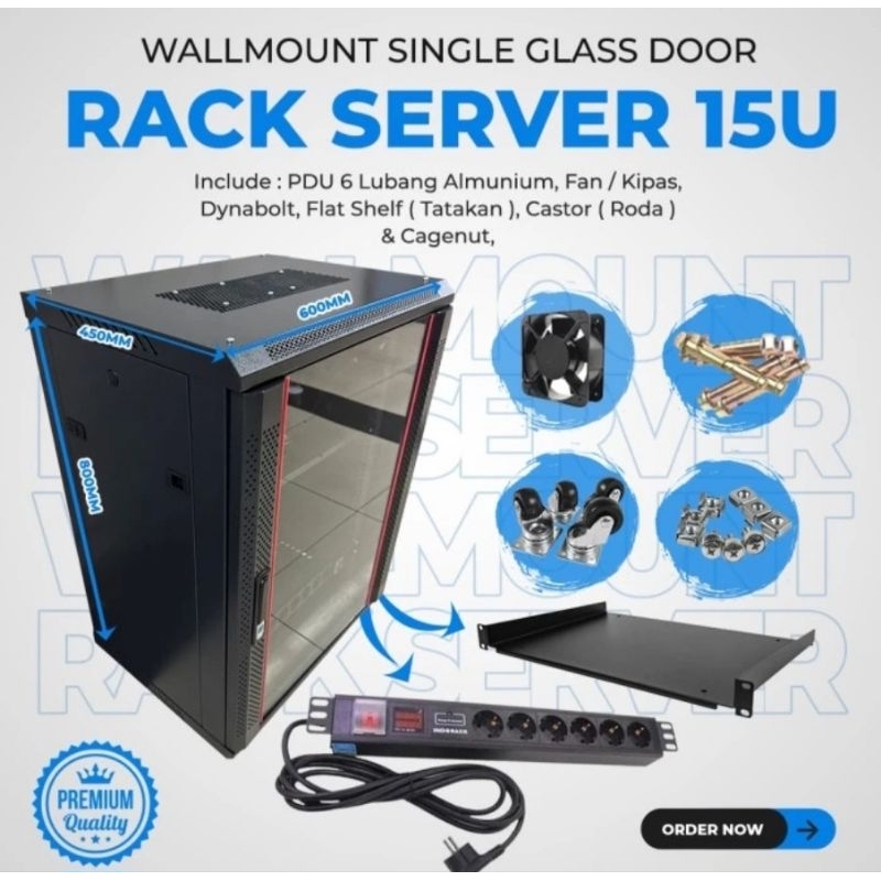 Jual Wallmount Rackmount 15U Rack Server 15U | Shopee Indonesia