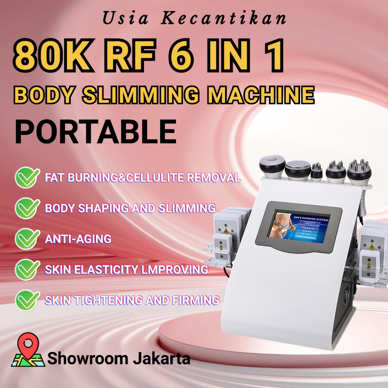 Jual 「Toko Jakarta」80k rf cavitation RF 6 in 1 Alat burn fat machine rf ...