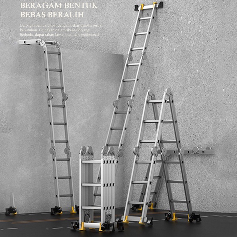 Jual Tangga Lipat 4.5M/3.4M/5.6M Meter Paduan Aluminium Teleskopik ...