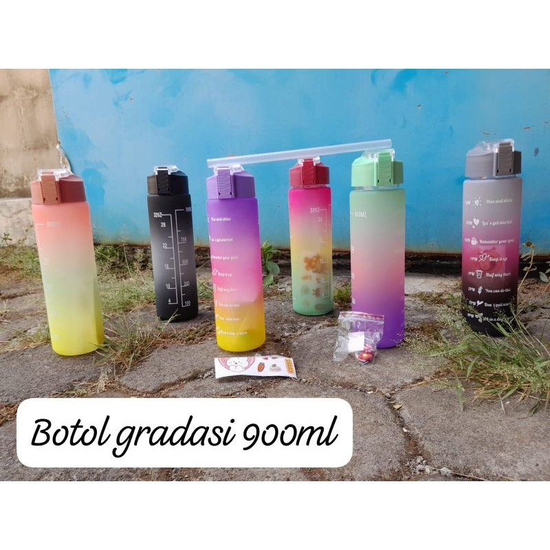 Jual botol minum gradasi tritan 900ml | Shopee Indonesia