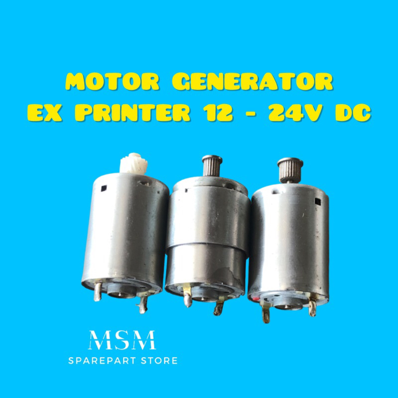 Jual MOTOR GENERATOR EX PRINTER 12 - 24V DC | Shopee Indonesia