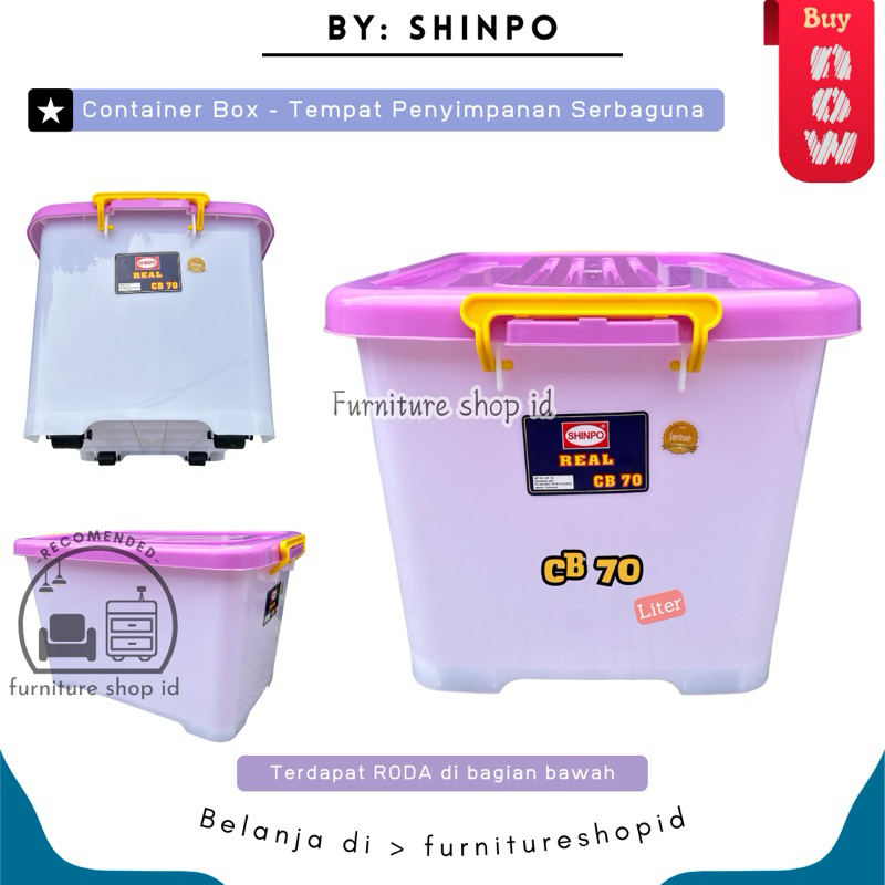 Jual Shinpo - Container Box Cb 70 Liter - Alat Penyimpanan Serbaguna ...