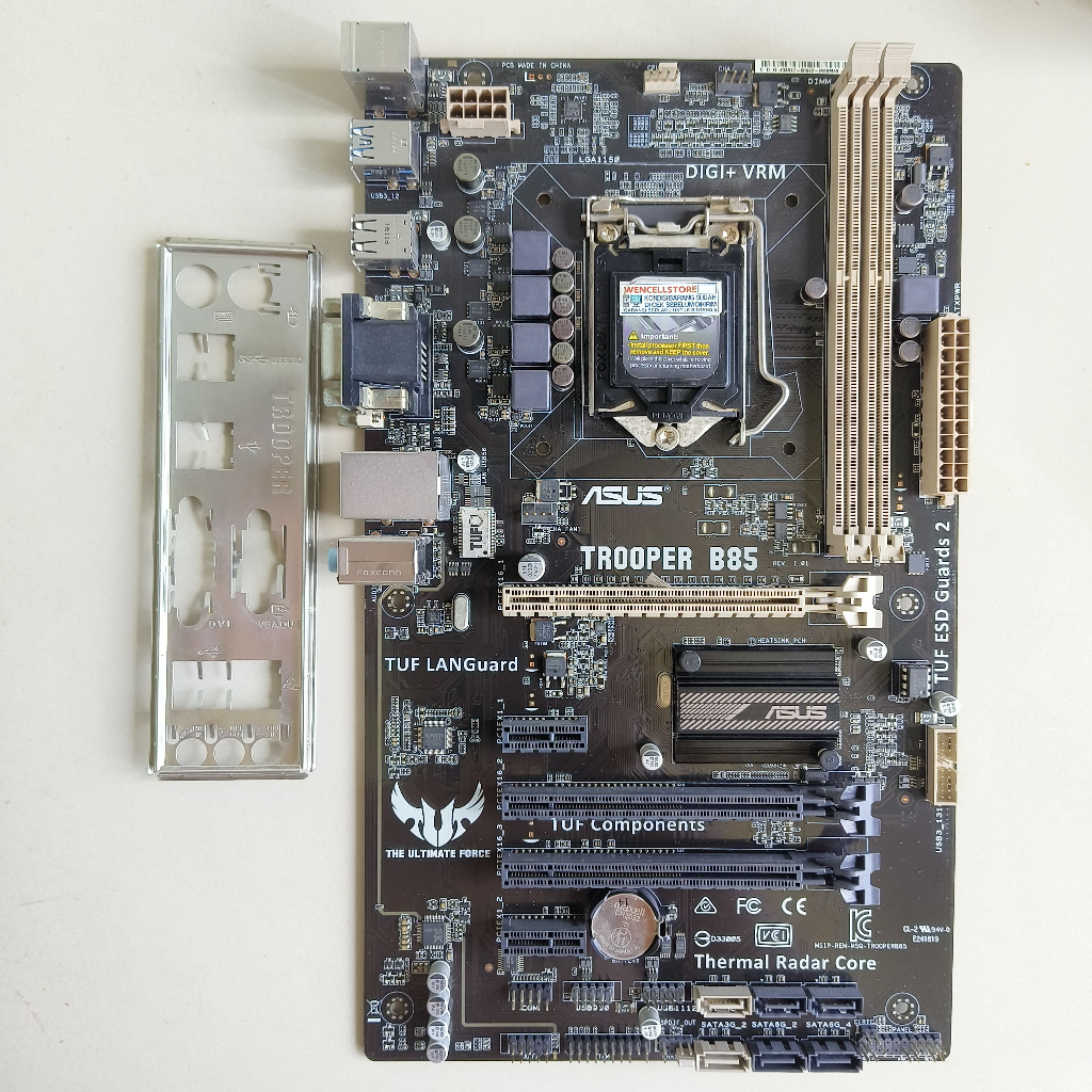 Jual MOTHERBOARD ASUS TUF TROOPER B85 LGA 1150 DDR3 | Shopee Indonesia