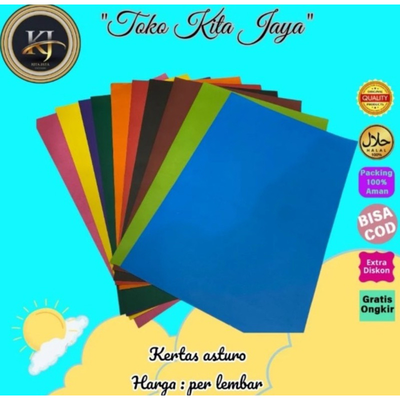 Jual Kertas asturo warna 40 x 60 cm Pembuatan Paper MOB Semot 2025 ...