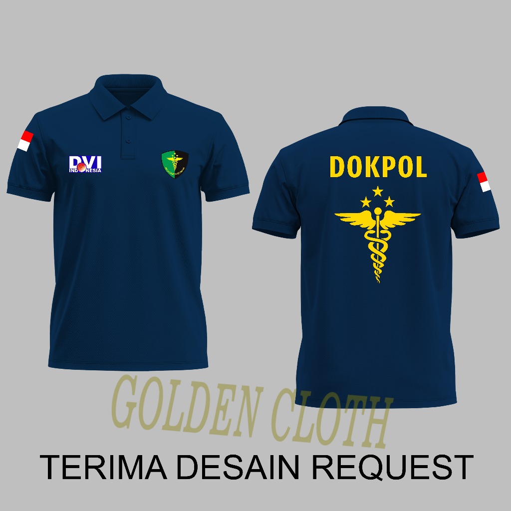 Jual POLO SHIRT KAOS KERAH DOKPOL DOKTER POLISI BAJU KERJA LENGAN ...