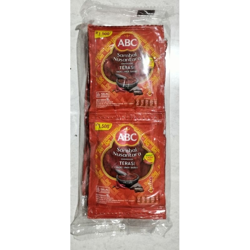 Jual ABC Sambal Nusantara Terasi Khas Jawa Barat 1 Renteng(10pcs ...