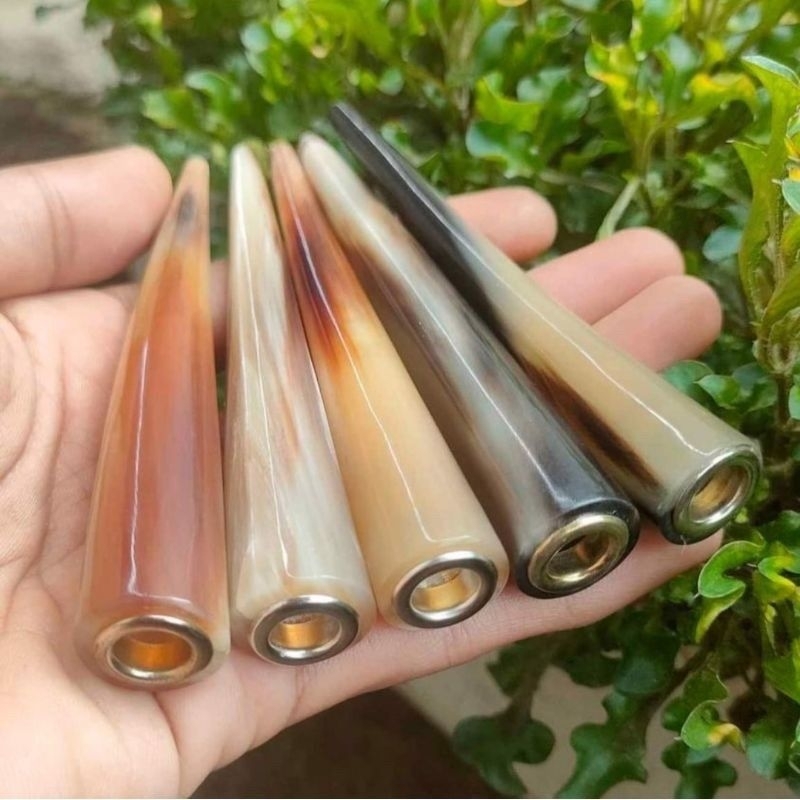 Jual once pipa tanduk kerbau superan bule / hitam bervariasi termurah ...