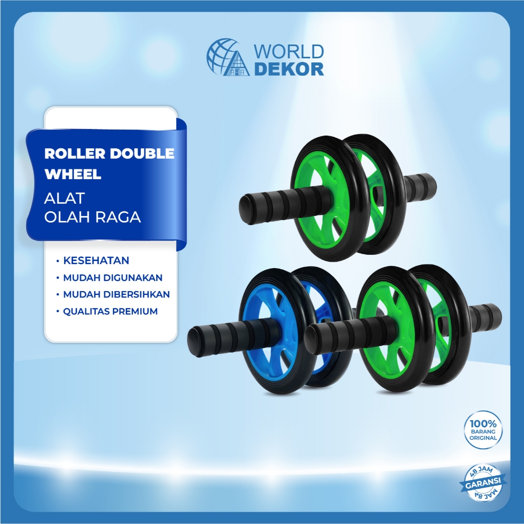Jual Alat Roller Double Wheel Sit Up Untuk Latihan Otot Perut ...